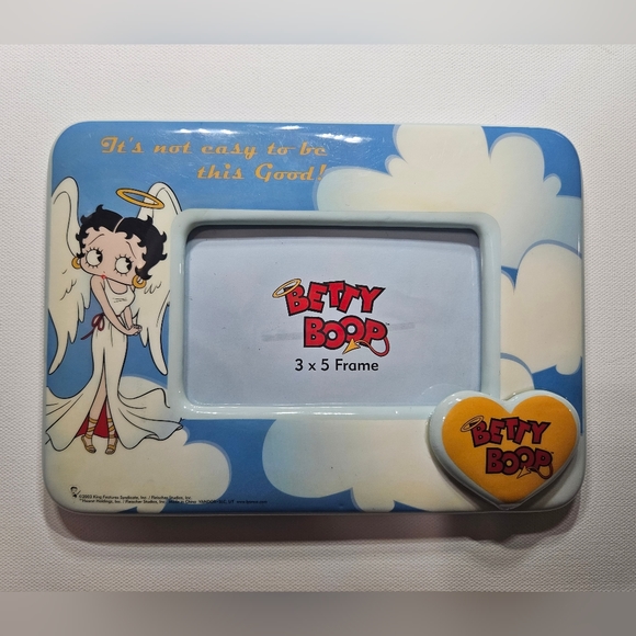 Betty Boop | Other | Vintage Betty Boop Angel 3x5 Picture Frame Its Not ...